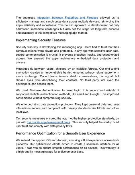How We Delivered A Scalable Messaging App Using Flutterflow Pdf