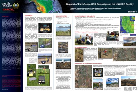 Pdf Support Of Earthscope Gps Campaigns At The Unavco Facility