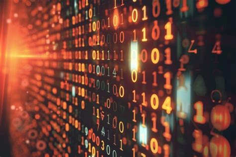 Premium Photo Digital Transformation Concept Binary Code