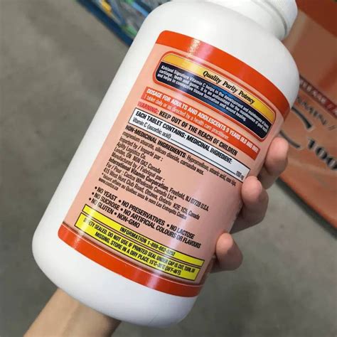 現貨一瓶kirkland Signature維生素c1000毫克500 片 蝦皮購物
