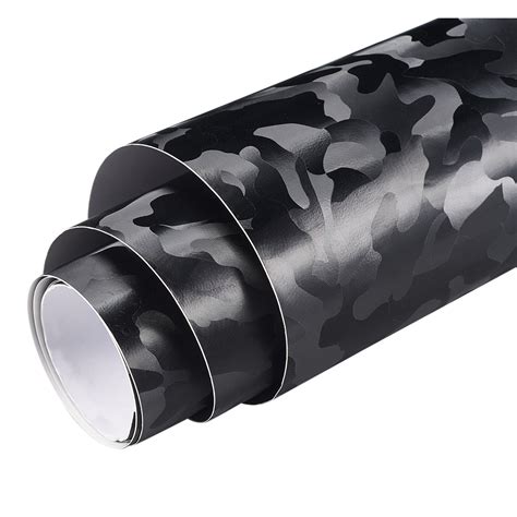 3d Ghost Black Camouflage Vinyl Wrap Sheets For Mo Grandado