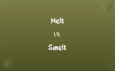 Melt Vs Smelt Know The Difference