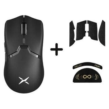 Mouse Gamer Sem Fio Delux M800 Pro Paw3395 Luzes Sensor 72g Preto