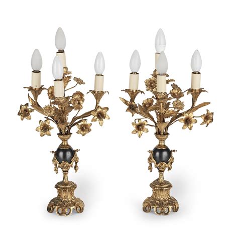 Bonhams A Pair Of Late 19th Century French Gilt Bronze Mounted Four