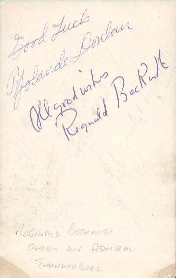 Reginald Beckwith Vintage Uk And Hollywood Film Movie And Tv Stars Memorabilia Uk