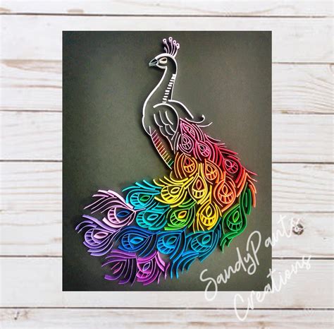 Peacock Quilling