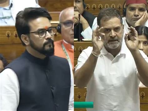 He Abused And Insulted Me Rahul Gandhi Attacks Anurag Thakur Over