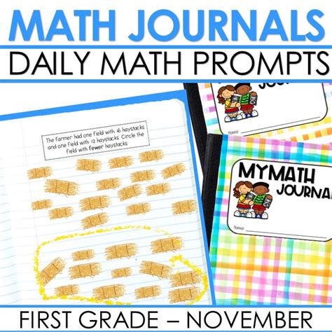 First Grade Math Journal Prompts November And Fall Mrs Wills Kindergarten