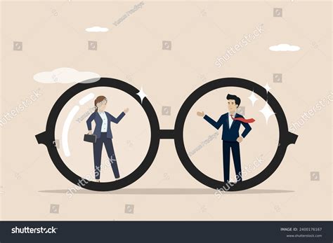 Gender Bias Inequality Sexism Workplace Prejudice Stock Vector Royalty