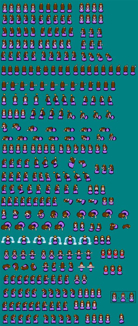 Princess Maia Sprite Sheet Super Mario Bros Gx By Princessmaia27 On
