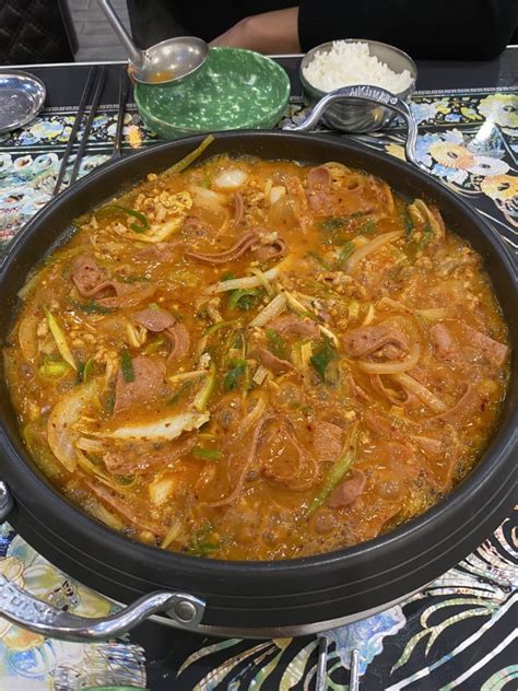 선학동 맛집 단체모임 회식하기에 좋은 곳 푸짐한 부대찌개 맛집 송탄식당 선학점 네이버 블로그