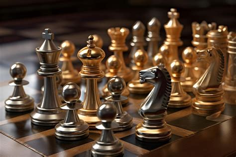 Un Tablero De Ajedrez Con Un Juego De Ajedrez En It Foto Premium