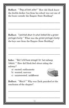 My Son The Time Traveler The Zack Files Novel Study Comprehension