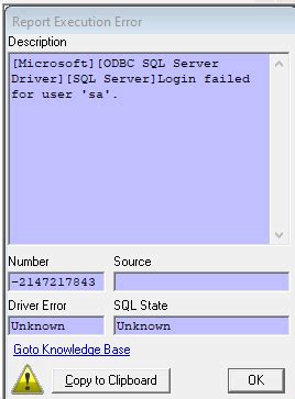 How To Resolve Error Login Failed For User When Trying To Run Sage