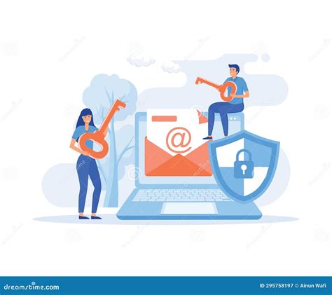 Conceito De Criptografia De E Mail Mensagens Criptografadas Seguras E