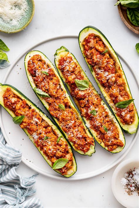 Turkey Zucchini Boats Healthy Life