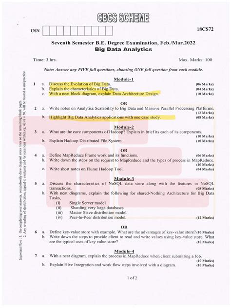 18cs72 Solved Question Paper Vtu Tie Pdf