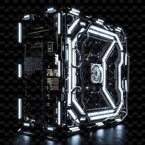 Premium Psd Crypto Mining Rig With Abstract Computational Power