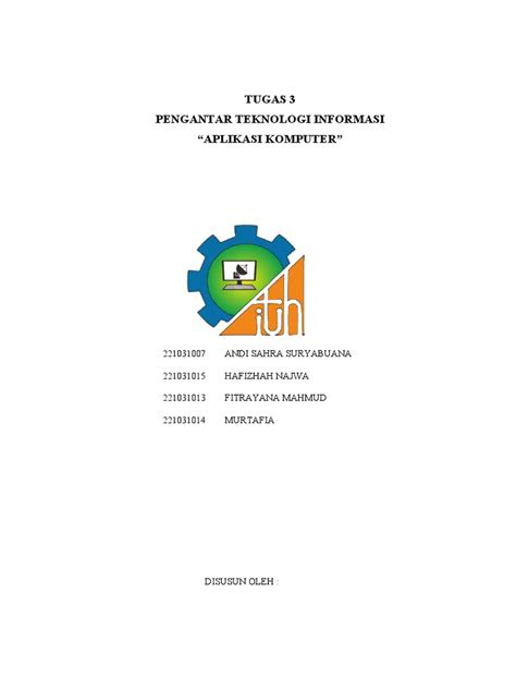 Makalah Aplikasi Komputer | PDF