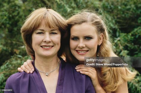 British Beauty Queen Carolyn Seaward With Her Mother On April 24