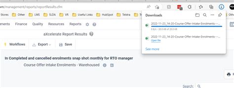 Saved Report Files Names Axcelerate Support