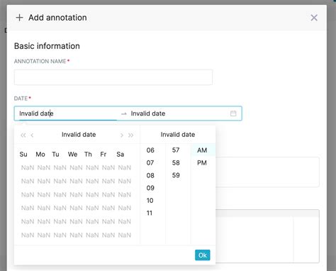 Annotation Adding Annotation Date Picker Shows Invalid Date · Issue 13958 · Apachesuperset