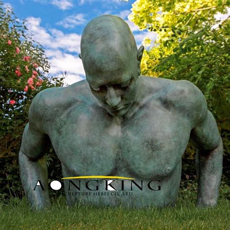 Outdoor Garden Ornament Free Custom Bronze Large Bust Man Metal