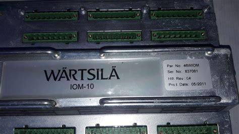 Wartsila 46WIOM IOM 10 Control Module HW Rev 04 Input Output Module IOM