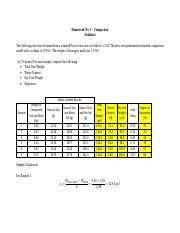 Hw Solution Compaction Homework No Compaction Solution The Following Data Were