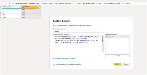 solved if statement with text length and concat microsoft power bi