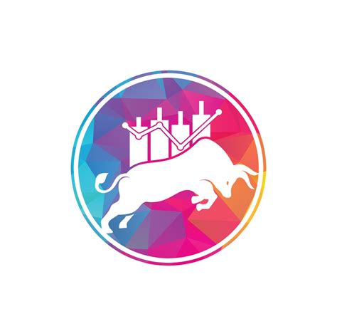Bullish Trader Logo Forex Bull Logo Design Template Vector Financial