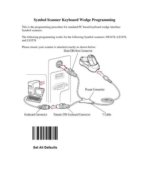 Symbol Scanner Keyboard Wedge Programming