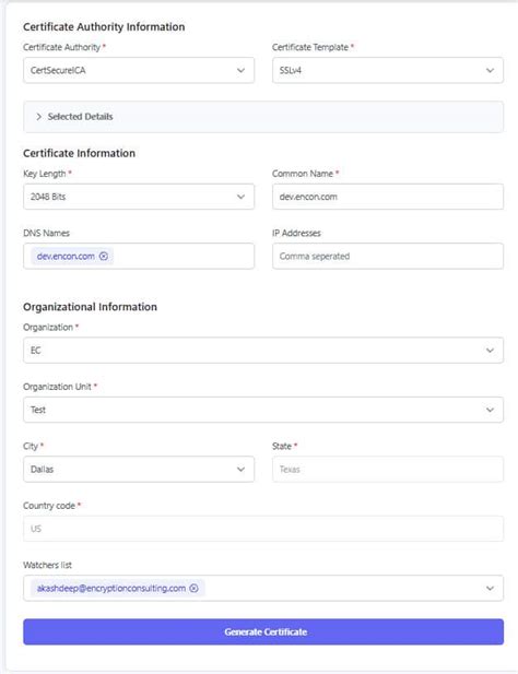 Renewing Certificate On Apache With Certsecure Manager