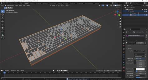 Modelo 3d Laberinto Rectangular 1 Turbosquid 2047806