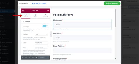 How To Create A Feedback Form Using Metform