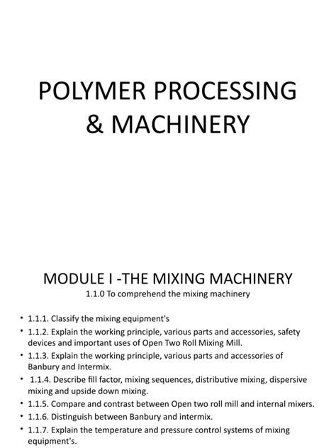 Polymer Processing And Machinery Pdf Gear Extrusion