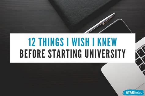 Uni Notes Things I Wish I Knew Before Starting University