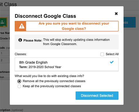 Disconnect My Google Classes From My Edlio Classes Edlio Help Center