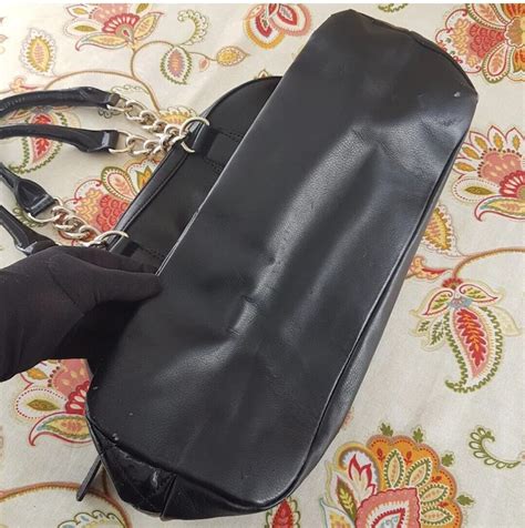 Vintage Guess Los Angeles Black Faux Leather Catchall Gem