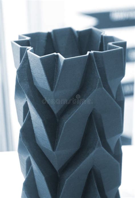 Art Object Vase Printed 3d Printer Models Created 3d Printer Blue