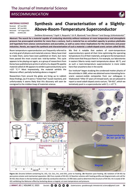 Best Room Temperature Superconductor Posts Reddit