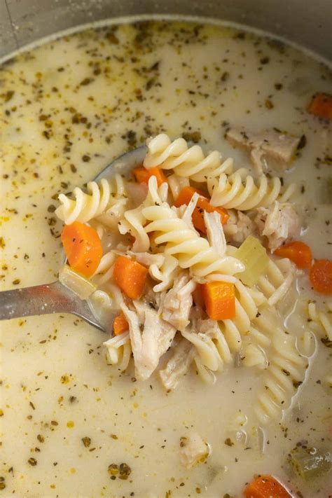 Creamy Chicken Noodle Soup Dairy Free Gluten Free With Sweet Honey