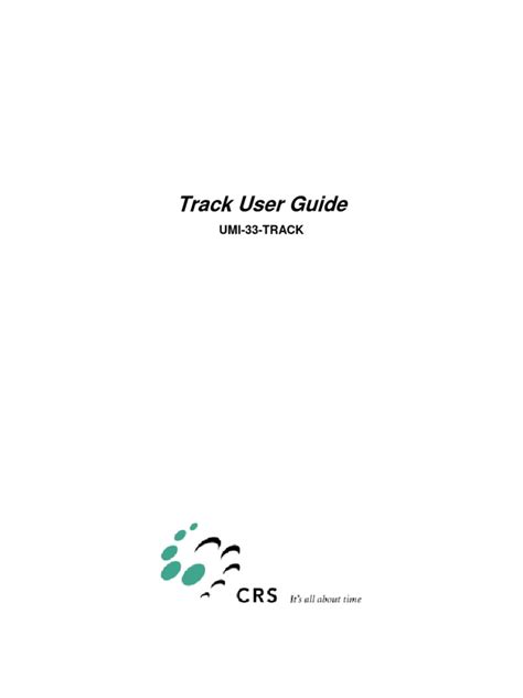 Track User Guide Pdf Screw Electrical Connector