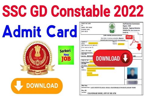 Ssc Gd Constable Admit Card 2022 Exam Date Exam Pattern To Be