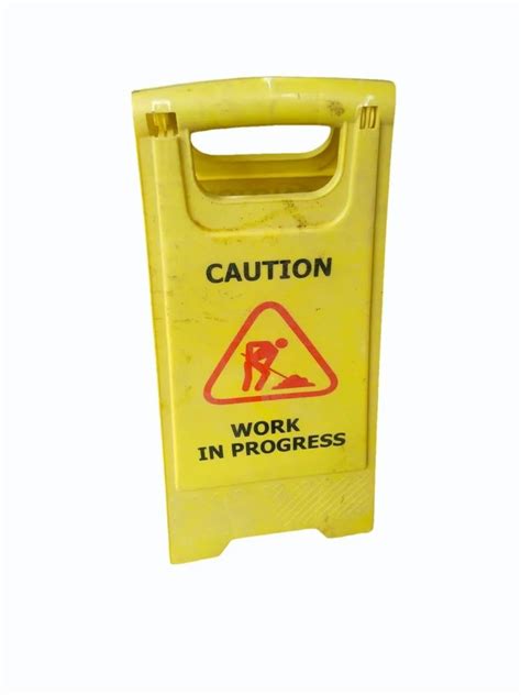 Yellow Plastic Caution Boards For Industrial At ₹ 250piece In Pune