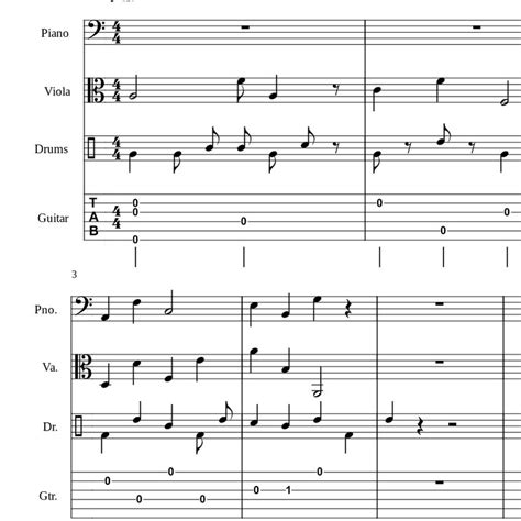 Batt1e Music Free Sheet Music By Royaleknifle For Small Ensemble