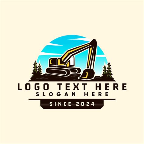 Construction Digging Excavator Logo Brandcrowd Logo Maker