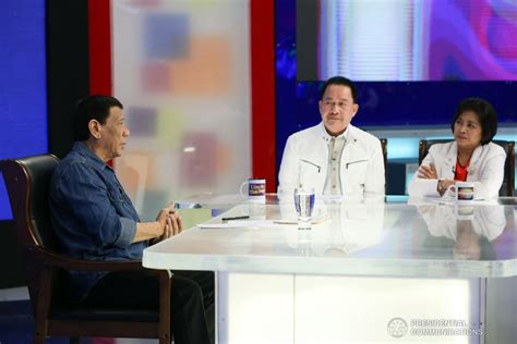 President Rodrigo Roa Duterte During His Guesting In The Show “give Us
