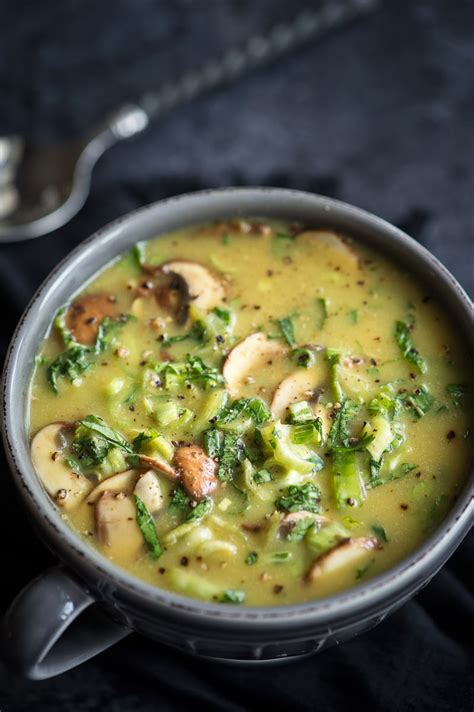 Raw Coconut Bok Choy Spicy Soup Recipe