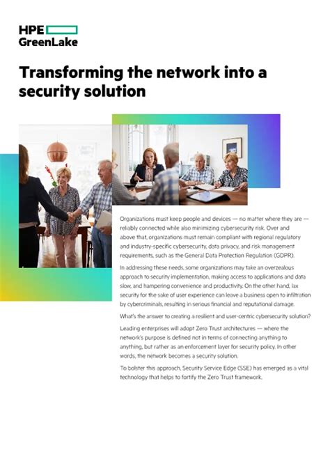 Transforming The Network Into A Security Solution